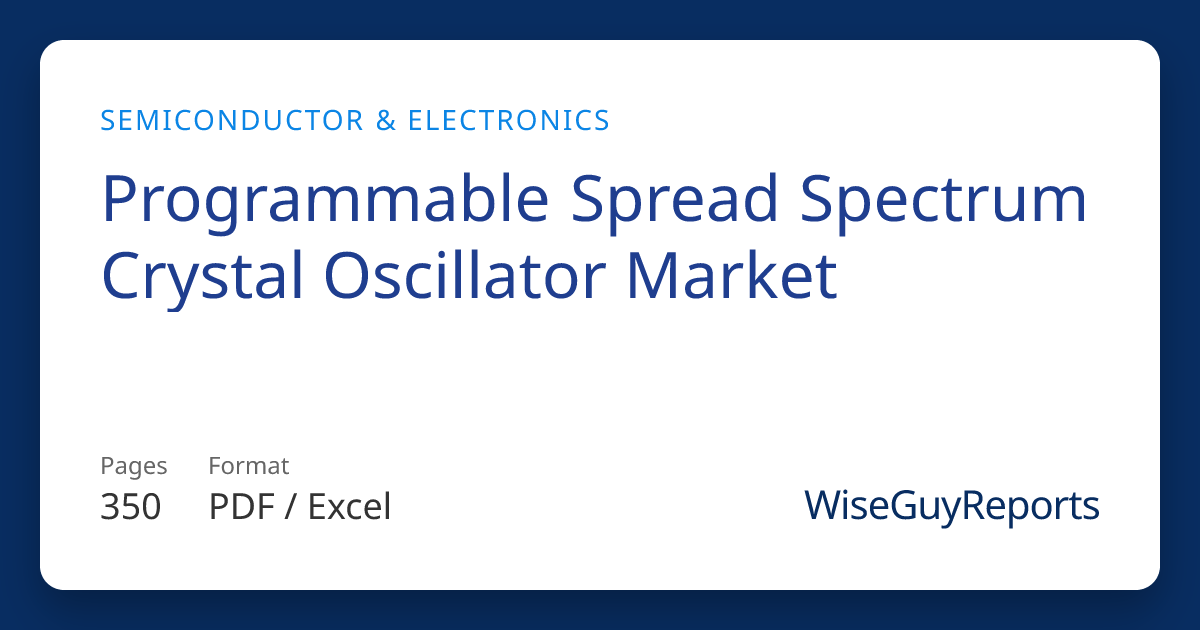 Markt für programmierbare Spread-Spectrum-Kristalloszilla ...